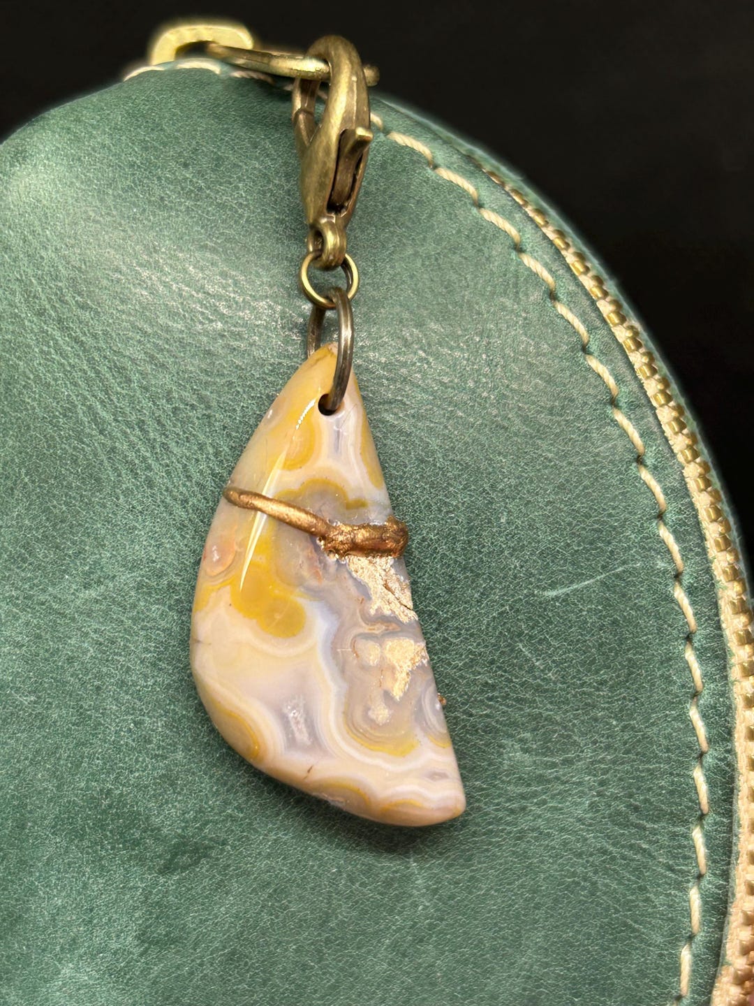 MA014 Montana Banded Agate Bag Flair Kintsugi - Etsy