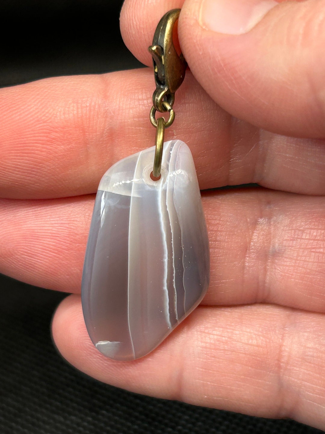 Q&A 022 Botswana Agate Bag Flair - Etsy