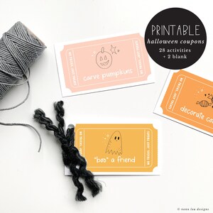 Halloween Coupons Printable Fall Coupons Coupons Hand - Etsy