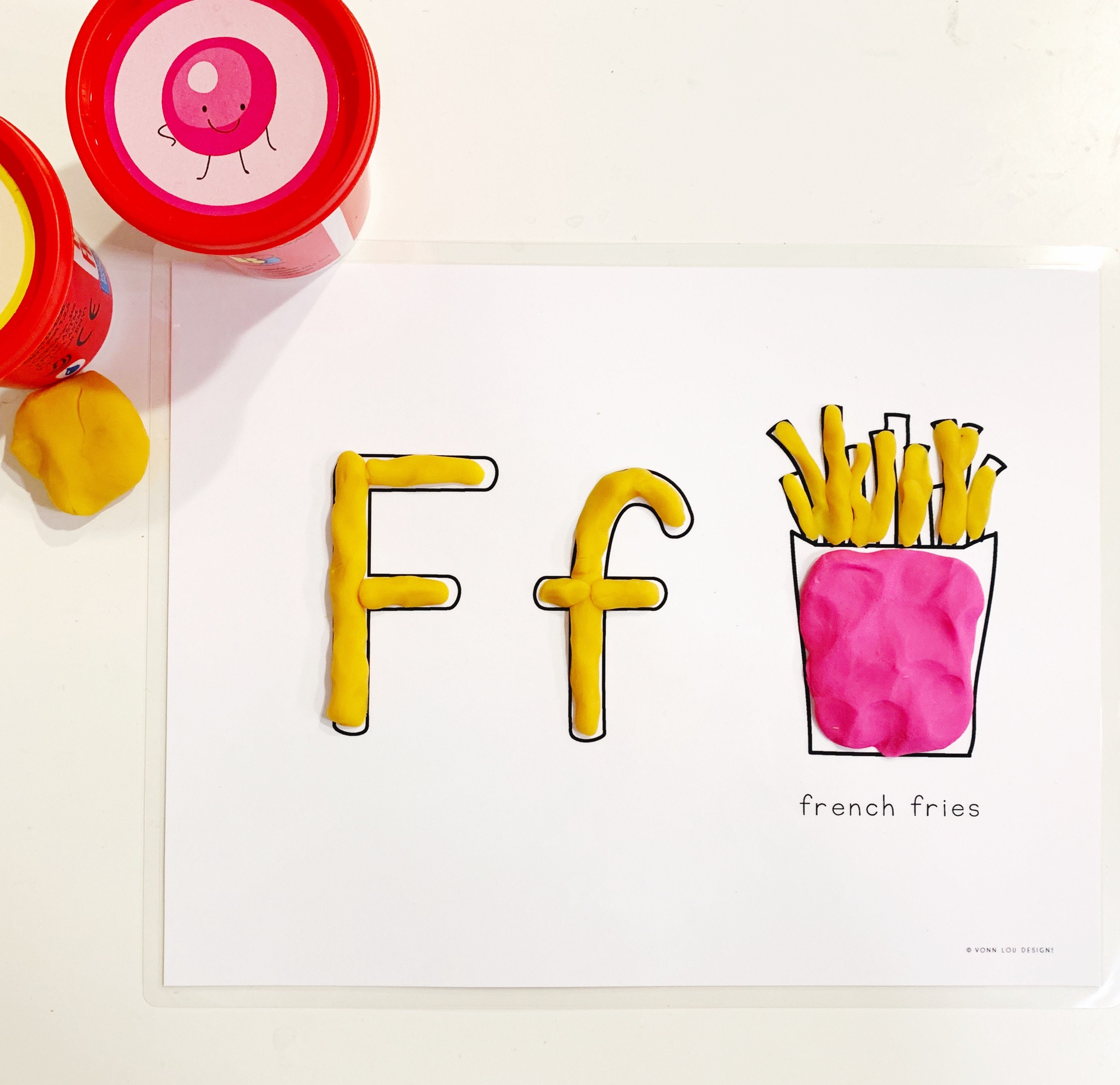 Abc Play Dough Practice Letter Formation Hand Illustrated | Etsy