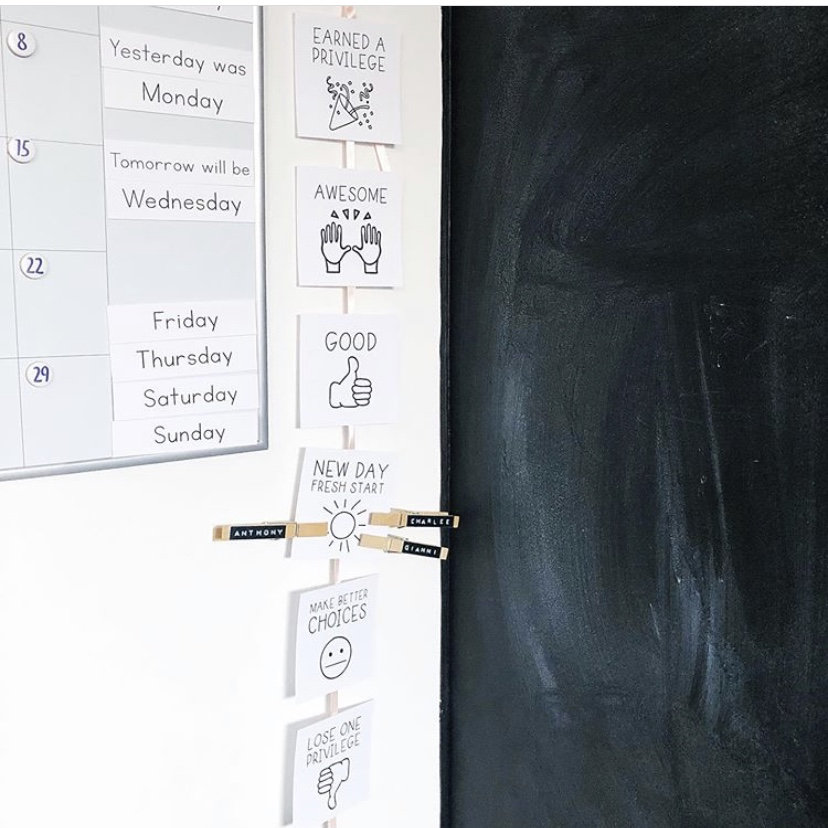 Behavior system cards 6 behavior cards hand illustrated | Etsy