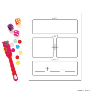 Math Practice SET of 3 Hands on Practice Printable Instant Download DIY ...