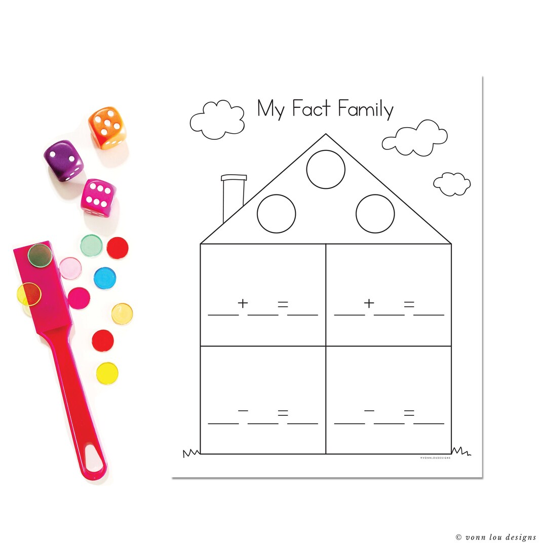 Fact Family Math Facts Practice Adding Practice Subtraction Practice ...