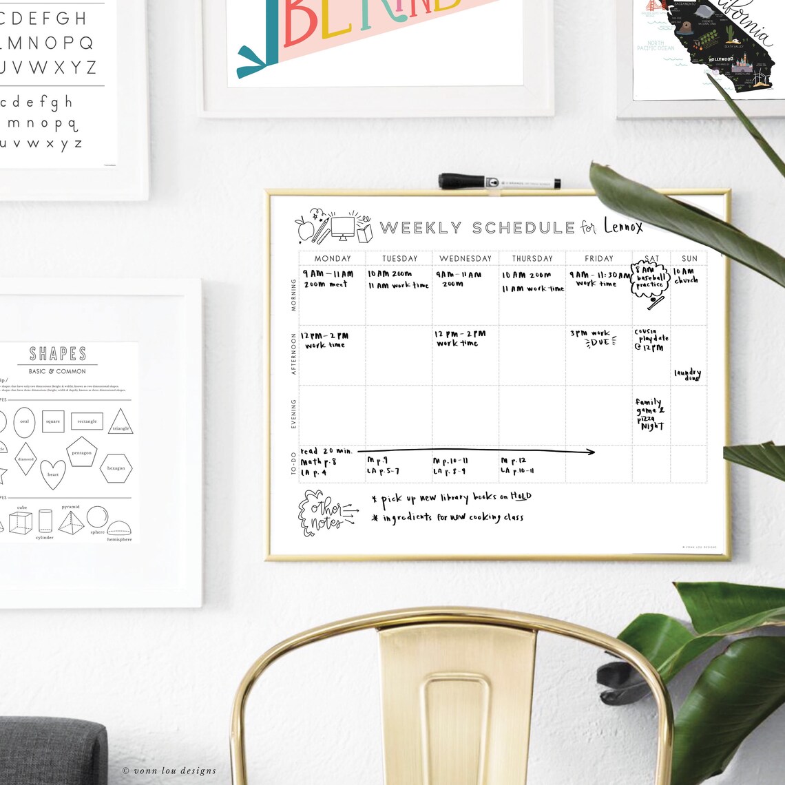 Weekly Schedule School Schedule Distance Learning Zoom | Etsy
