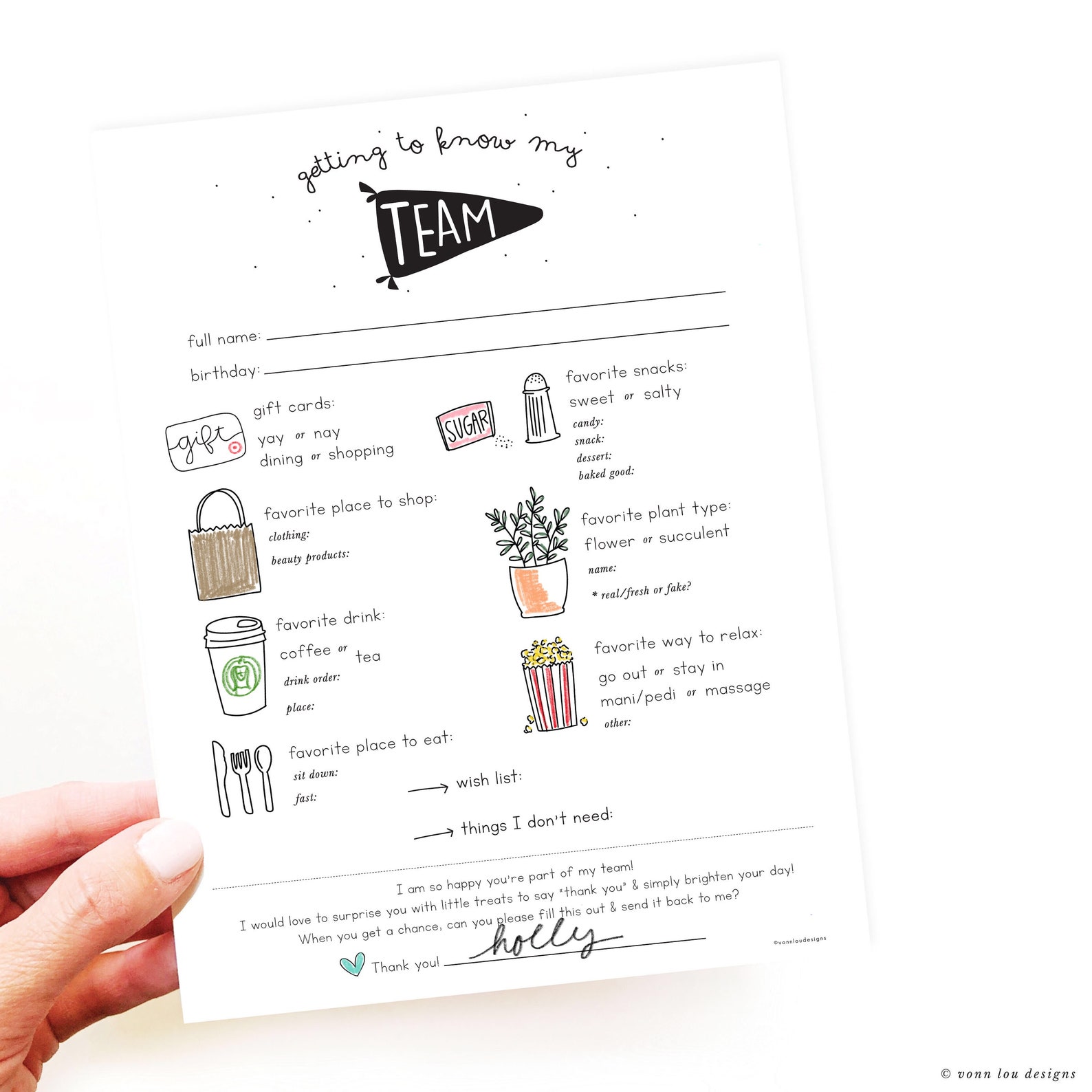 Perfect Gift Survey Team Survey Coworker Survey Employee | Etsy