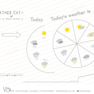 Weather Wheel - Daily Weather - Circle Time - Hand Illustrated ...