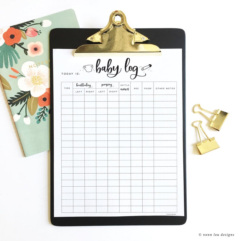 Baby tracker log - thebigbasta