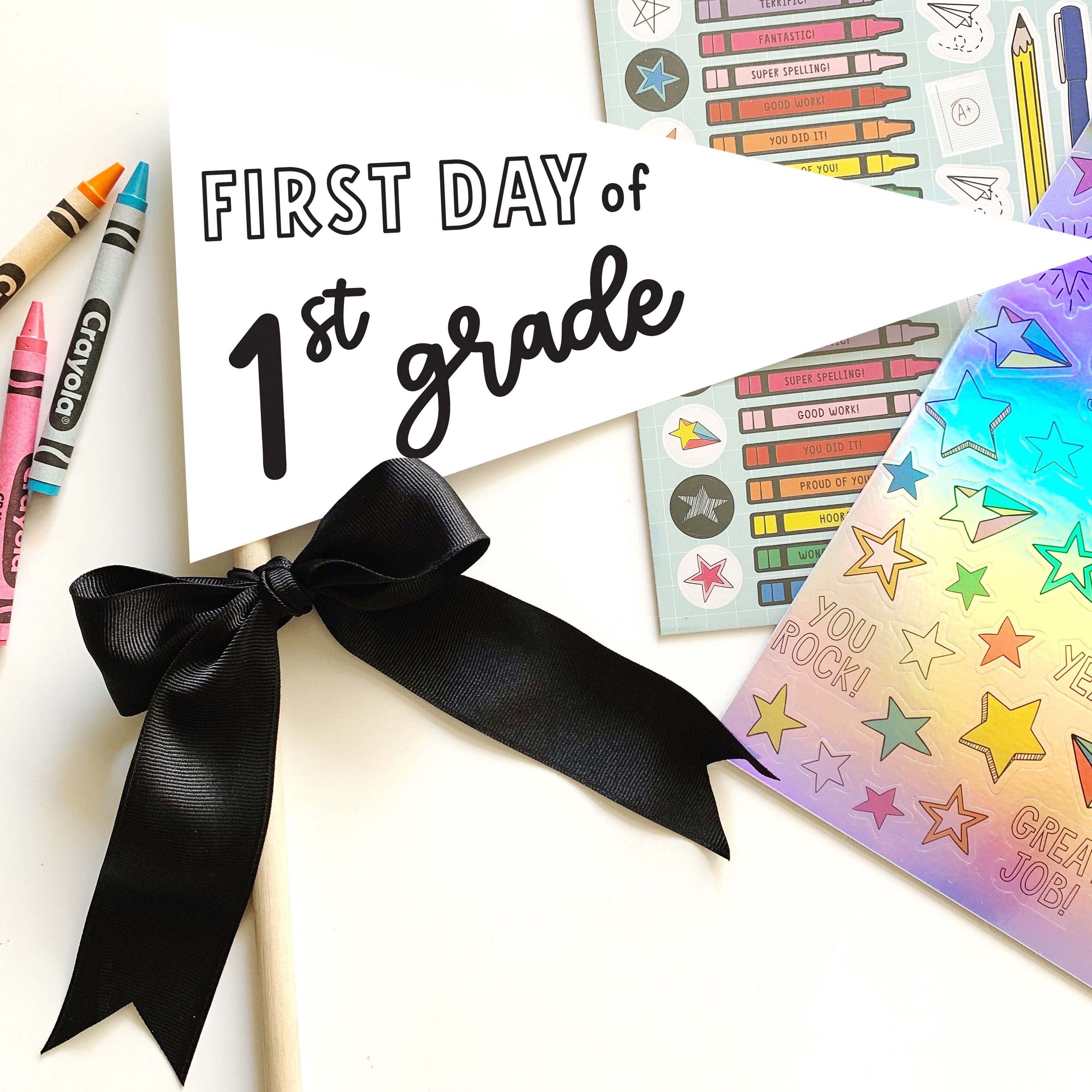 First day of school choose color and grade back to school | Etsy