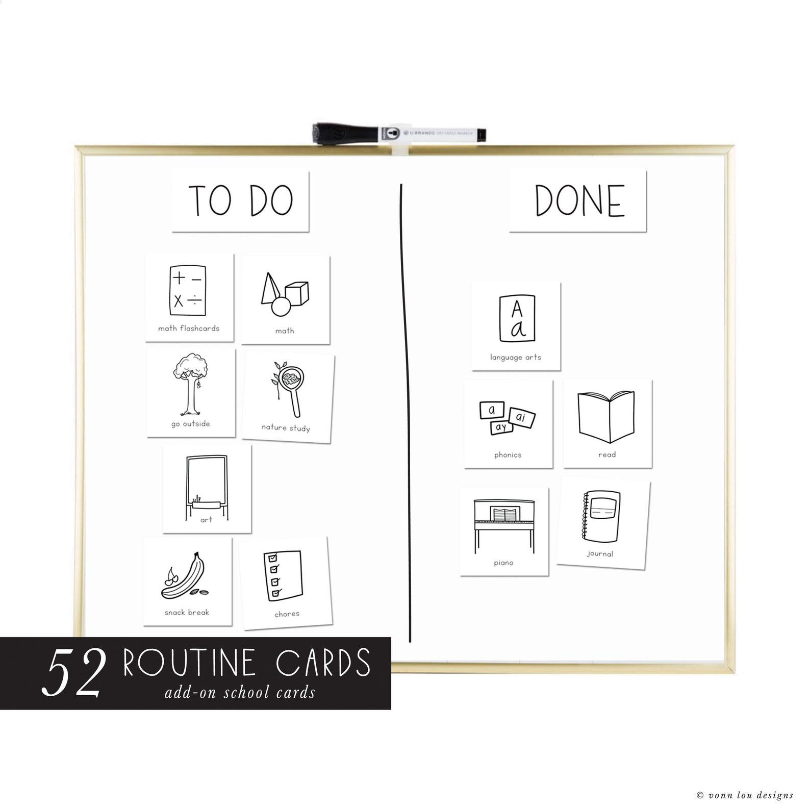 Routine Cards Set of 52 Add on School Routine Rhythm | Etsy