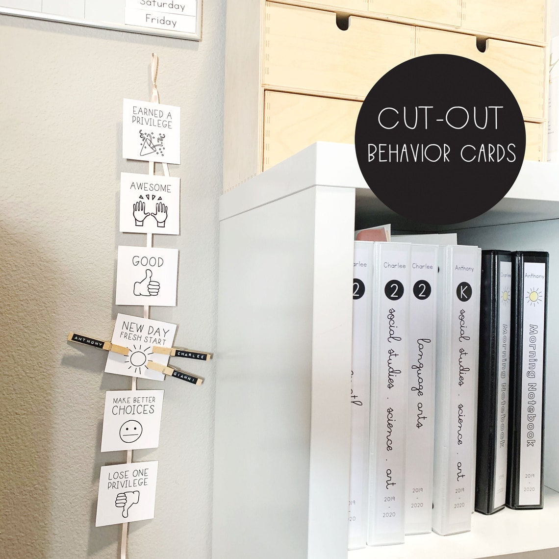 Behavior System Cards 6 Behavior Cards Hand Illustrated - Etsy