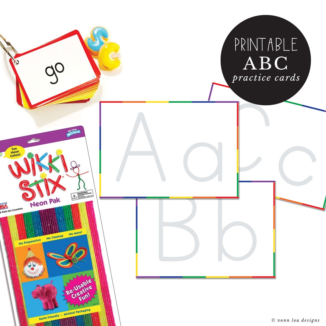 Abc Practice Letter Formation Letter Sounds Printable Instant Download ...