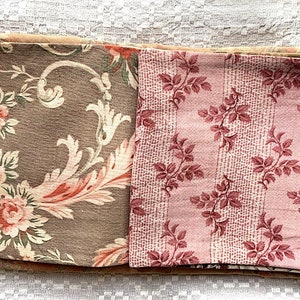 Handmade Sampler Booklet of Antique Red French Floral Fabrics - Etsy