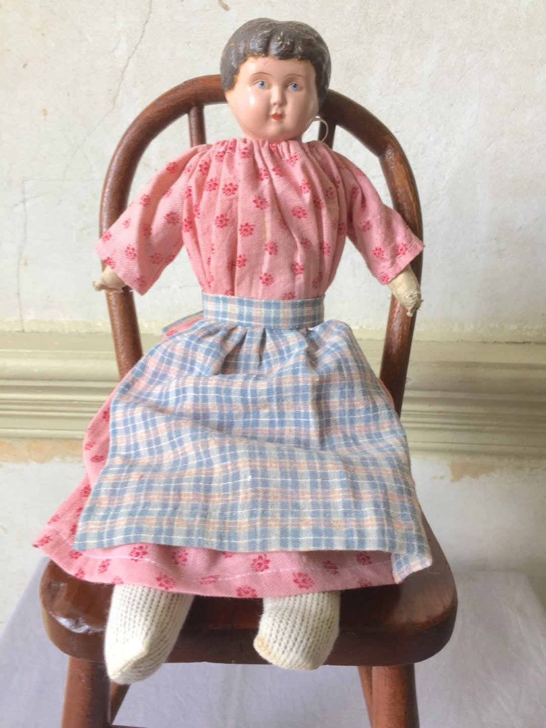 Antique C1900 German Minerva Metal Head Doll 15 Inches - Etsy