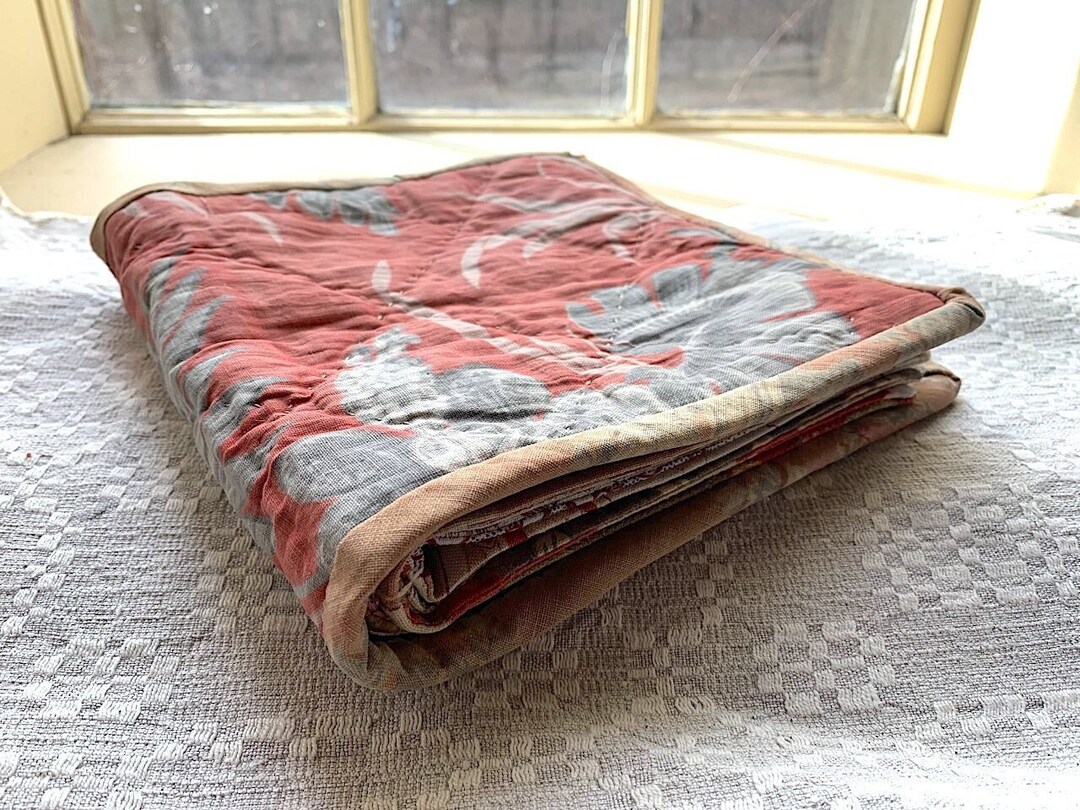 Handmade Sampler Booklet of Antique Red French Floral Fabrics - Etsy