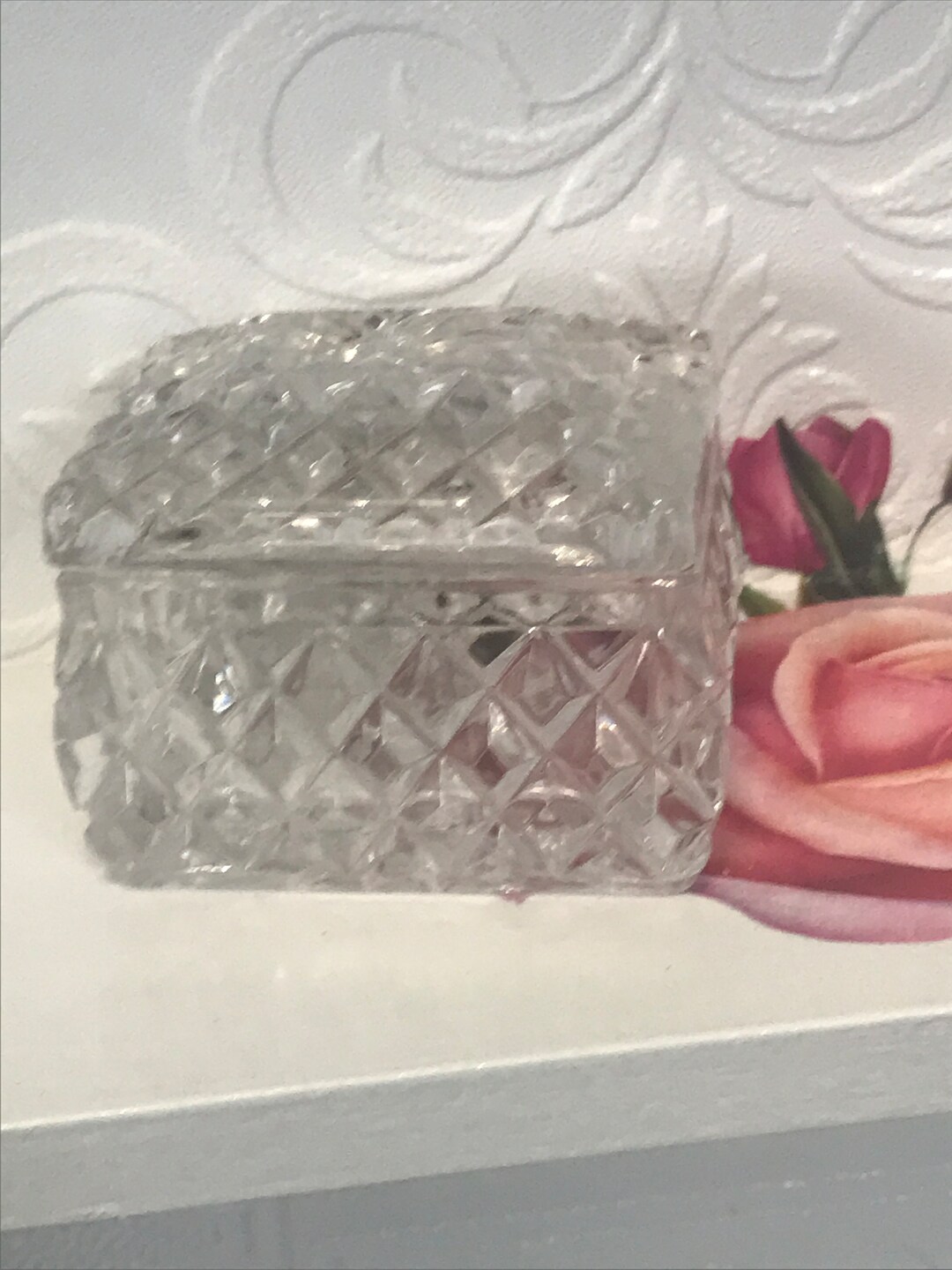 Crystal Trinket Box, Cut Glass Trinket Box, Crystal Box - Etsy