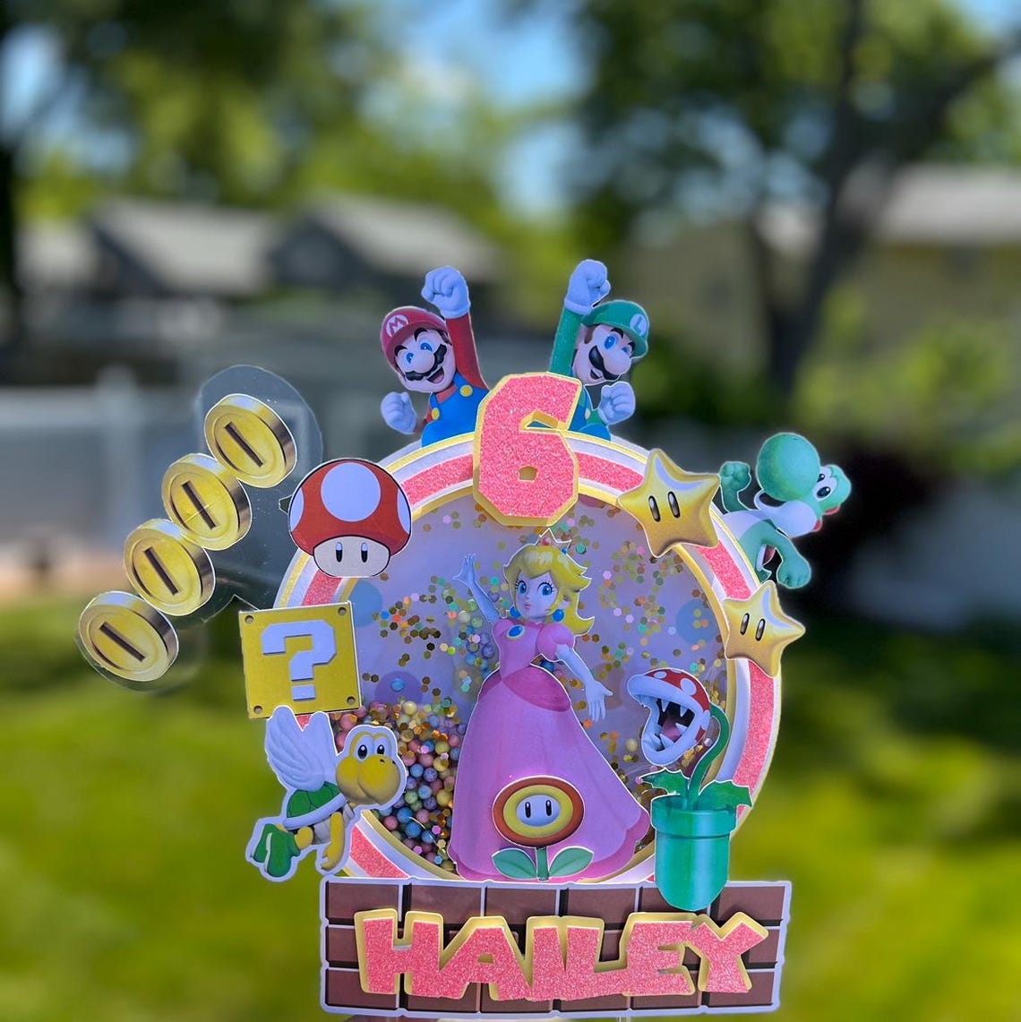 Mario Princess Cake Topper - Etsy