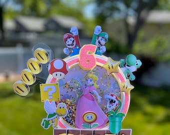 Princess Peach Super Birthday Cake Topper / Princess Peach Personalized ...