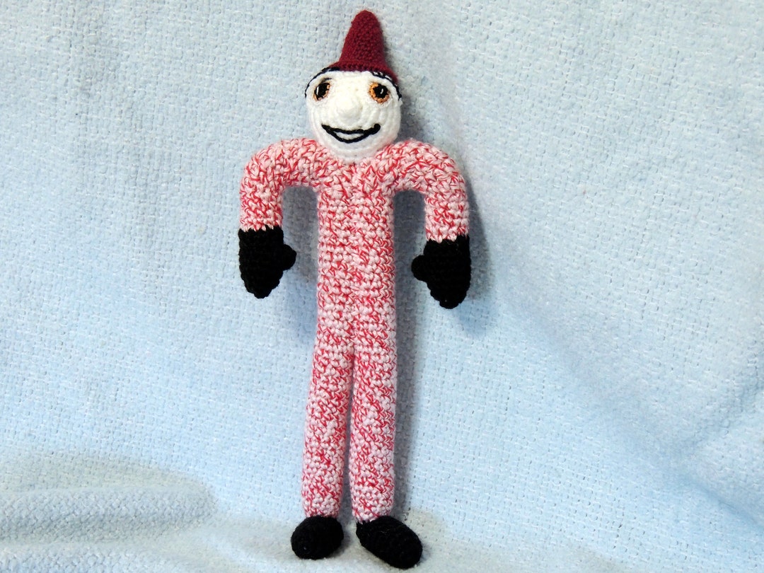 Candy Cane Man Handmade Doll Amigurumi Christmas Doll Toy - Etsy