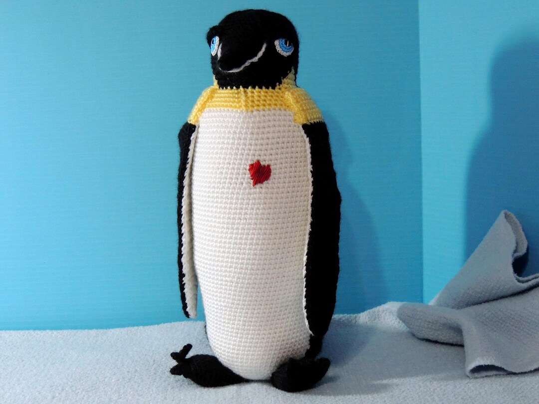 Emperor Penguin, Handmade Amigurumi Crocheted Stuffed Animal, Toy, Doll ...