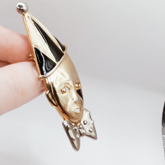 1950s Pierrot Brooch - Classic 1950s Clown Brooch in … - Gem