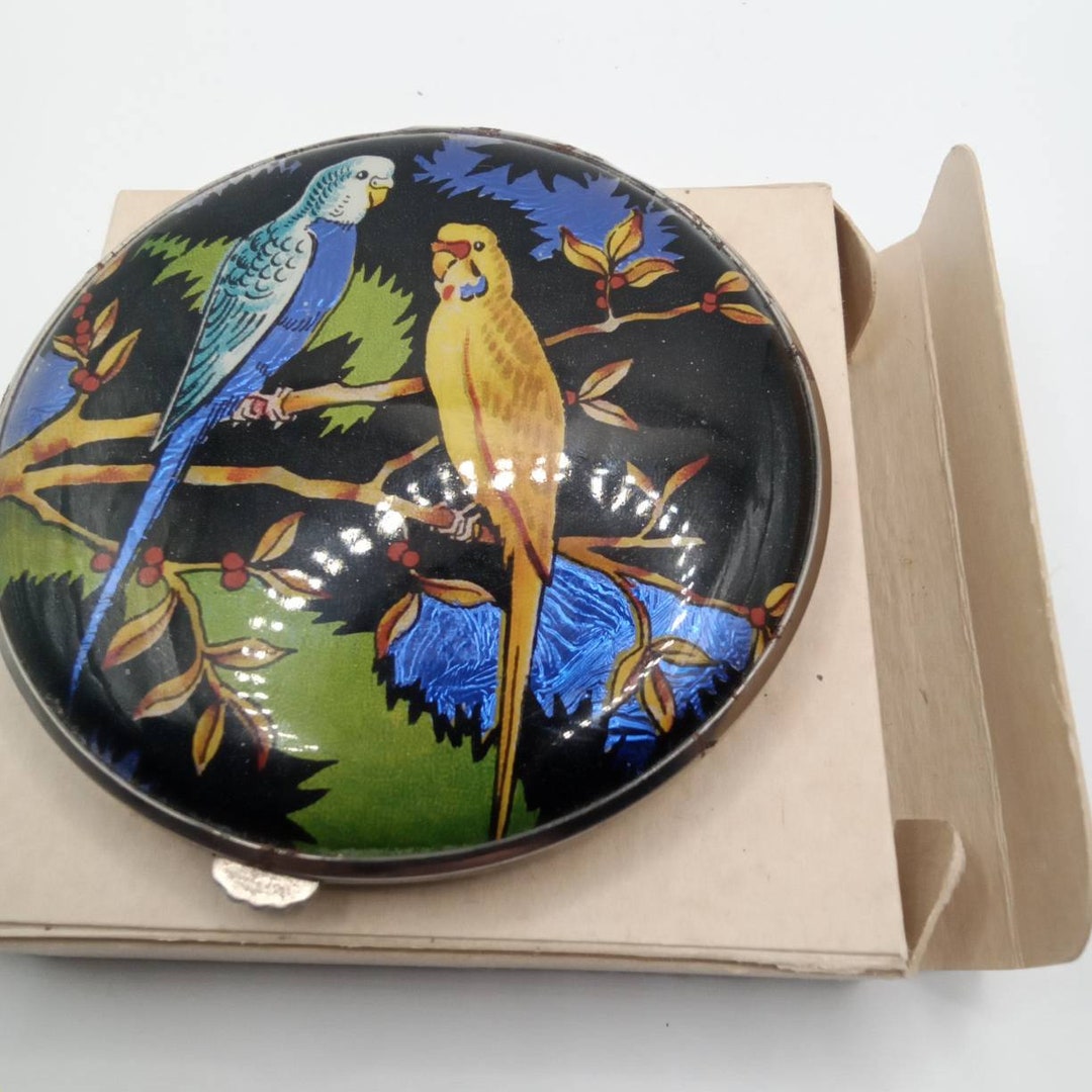 New Art Deco 1930s Gwenda Enamel Tap Flap Compact New Old Stock, Foiled ...