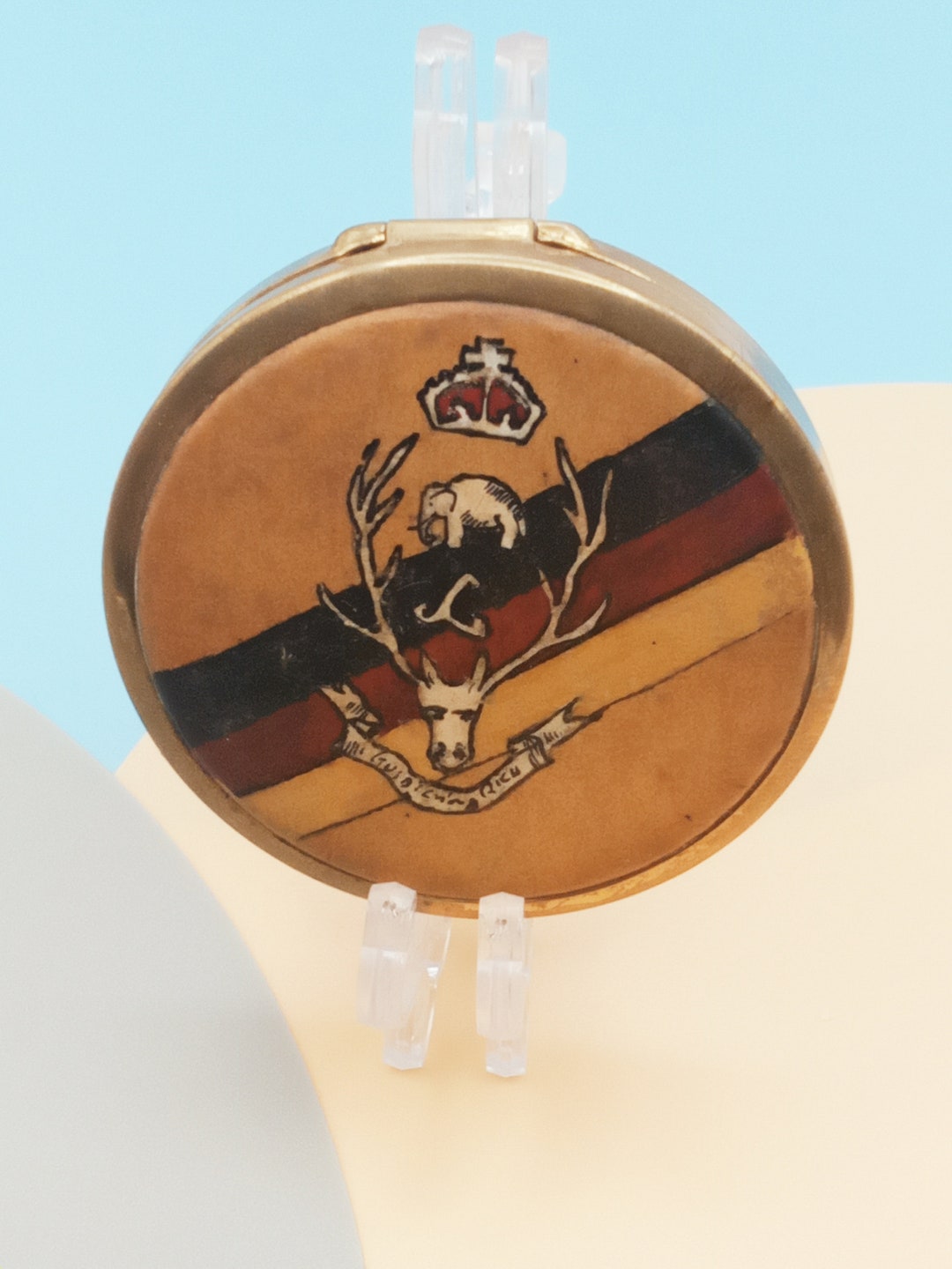 1920s Stratton Stratnoid Coat of Arms Powder Compact,gift for Her ...