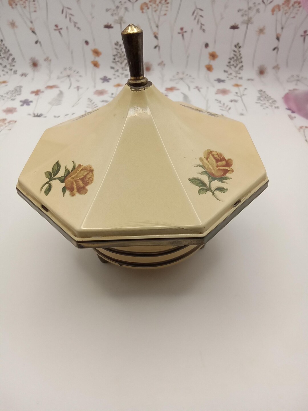 Rare Art Deco Musical Pagoda Novelty 1920s Powder Compact Unused ...