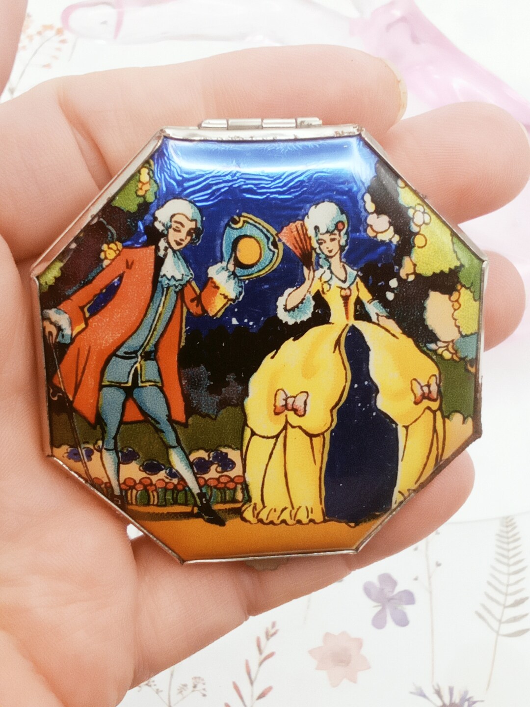 New Art Deco 1930s Gwenda Enamel Tap Flap Compact Butterfly Wing New ...