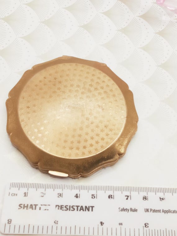 1960s Vintage Stratton Green Marble Design, Powder … - Gem