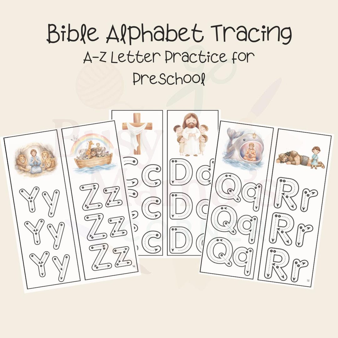 Christian Alphabet Worksheets | Bible Handwriting Practice | Christian ...