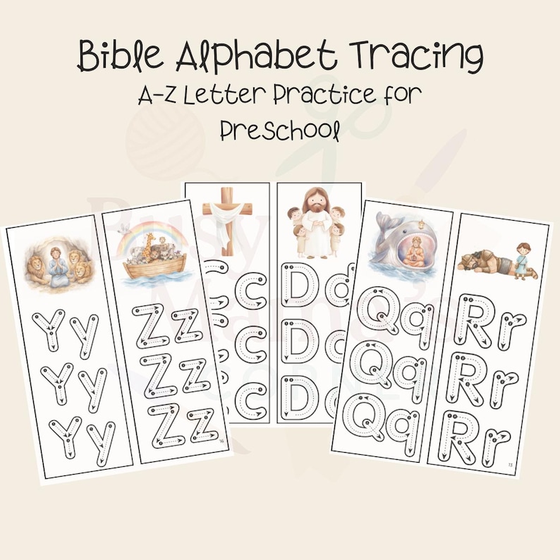 Christian Alphabet Worksheets | Bible Handwriting Practice | Christian ...