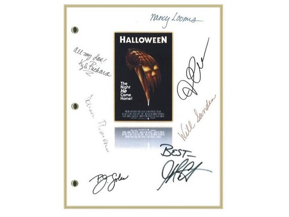 Halloween Entire Movie Script Signed Screenplay Autographed: - Etsy UK