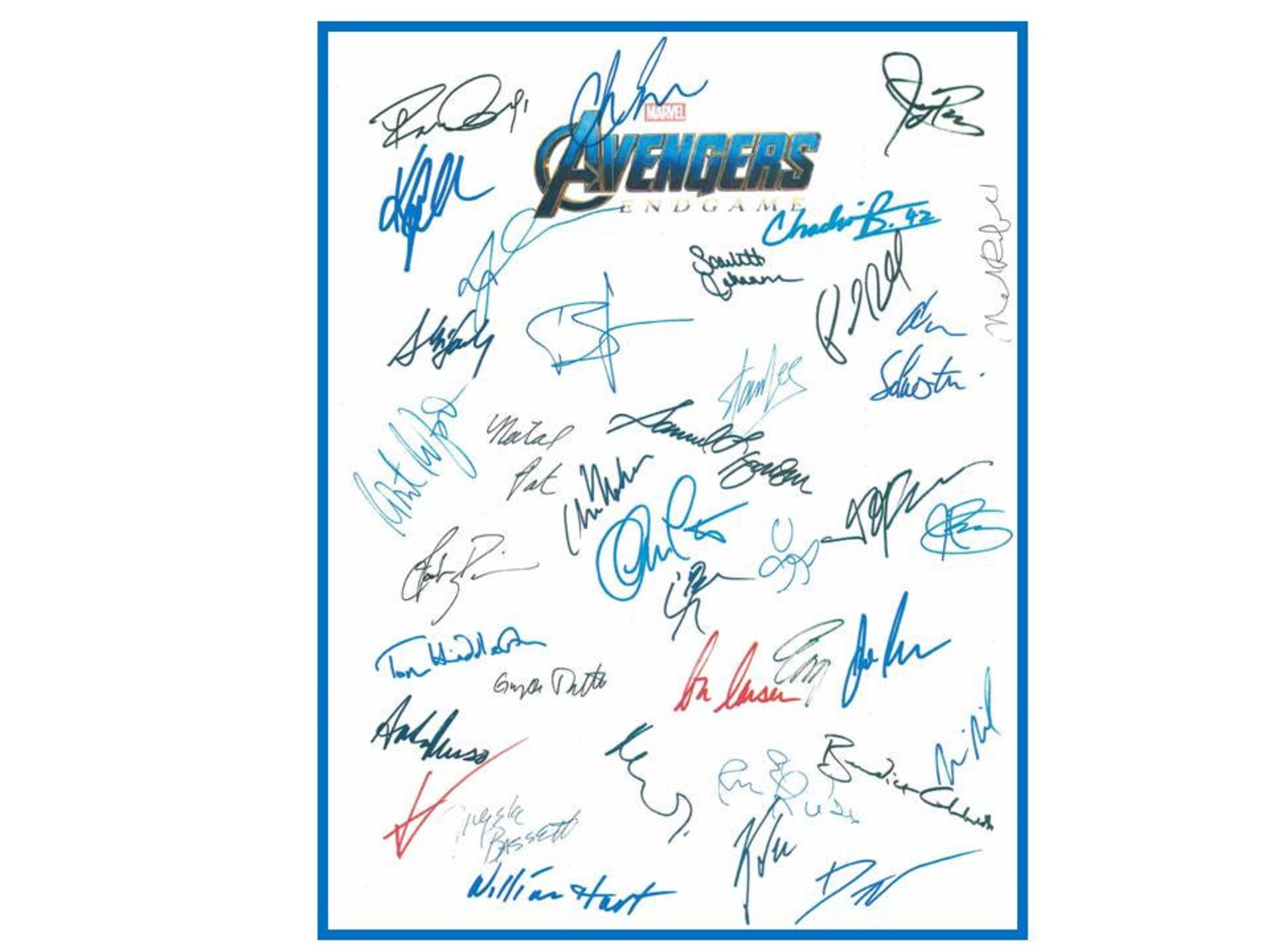 Avengers Endgame Script Entire Signed 37x Robert Downey Jr., Mark ...