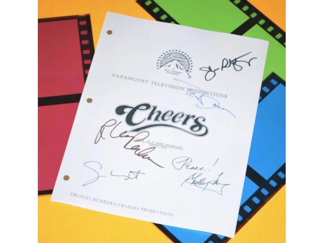Cheers Give Me a Ring Sometime Episode Script Autographed: Ted Danson ...