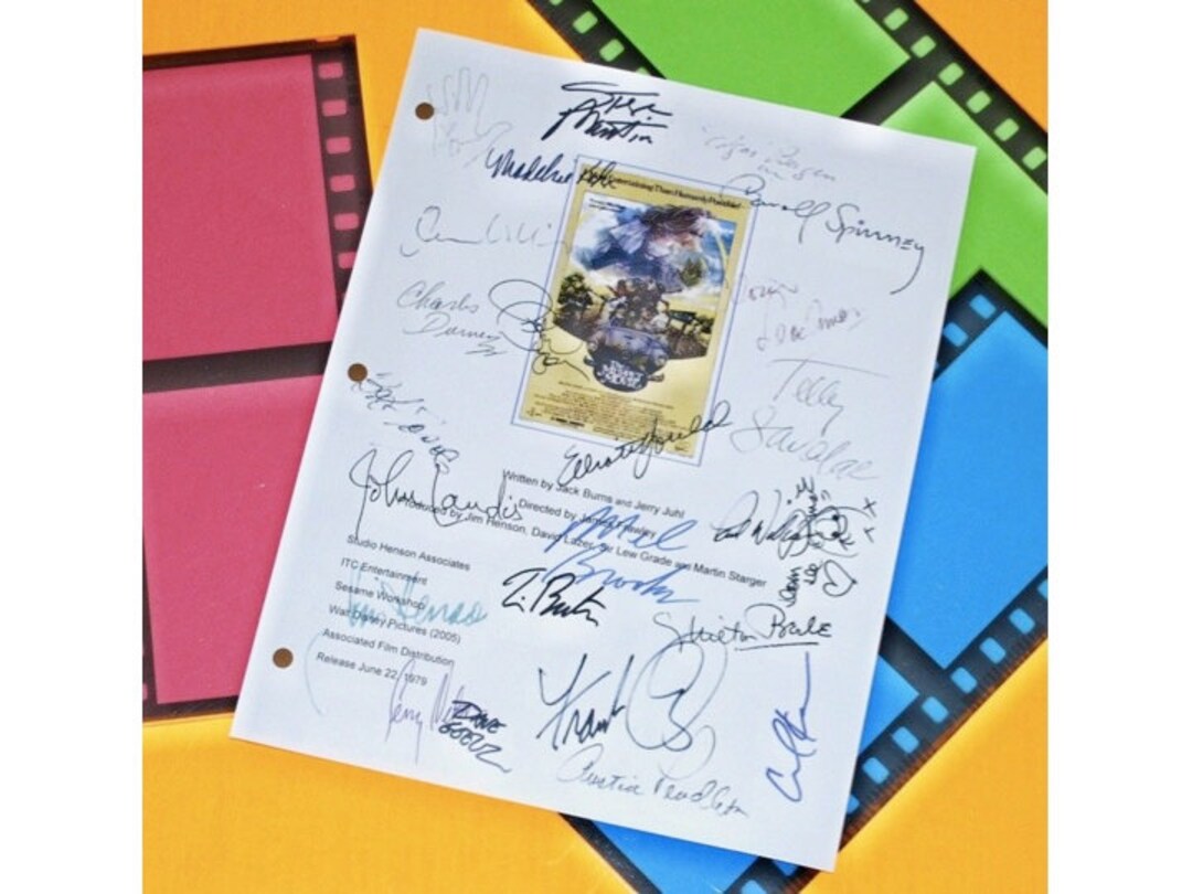 The Muppet Movie Signed Screenplay Autographed: Jim Henson, Charles ...