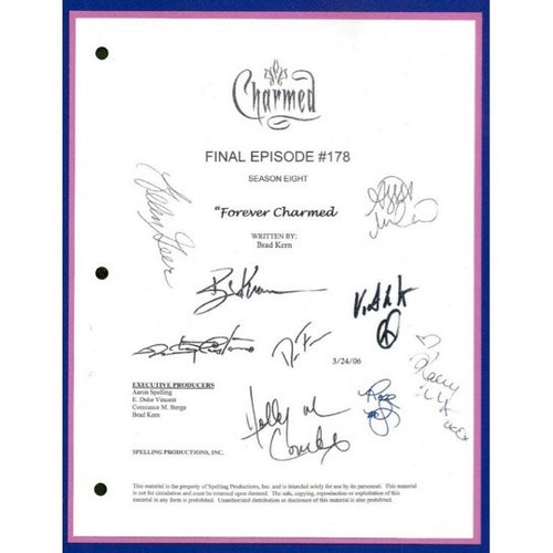 Charmed Final Episode forever Charmed TV Script - Etsy