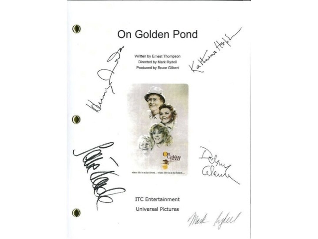 On Golden Pond 1981 Movie Script Signed Screenplay Autographed ...