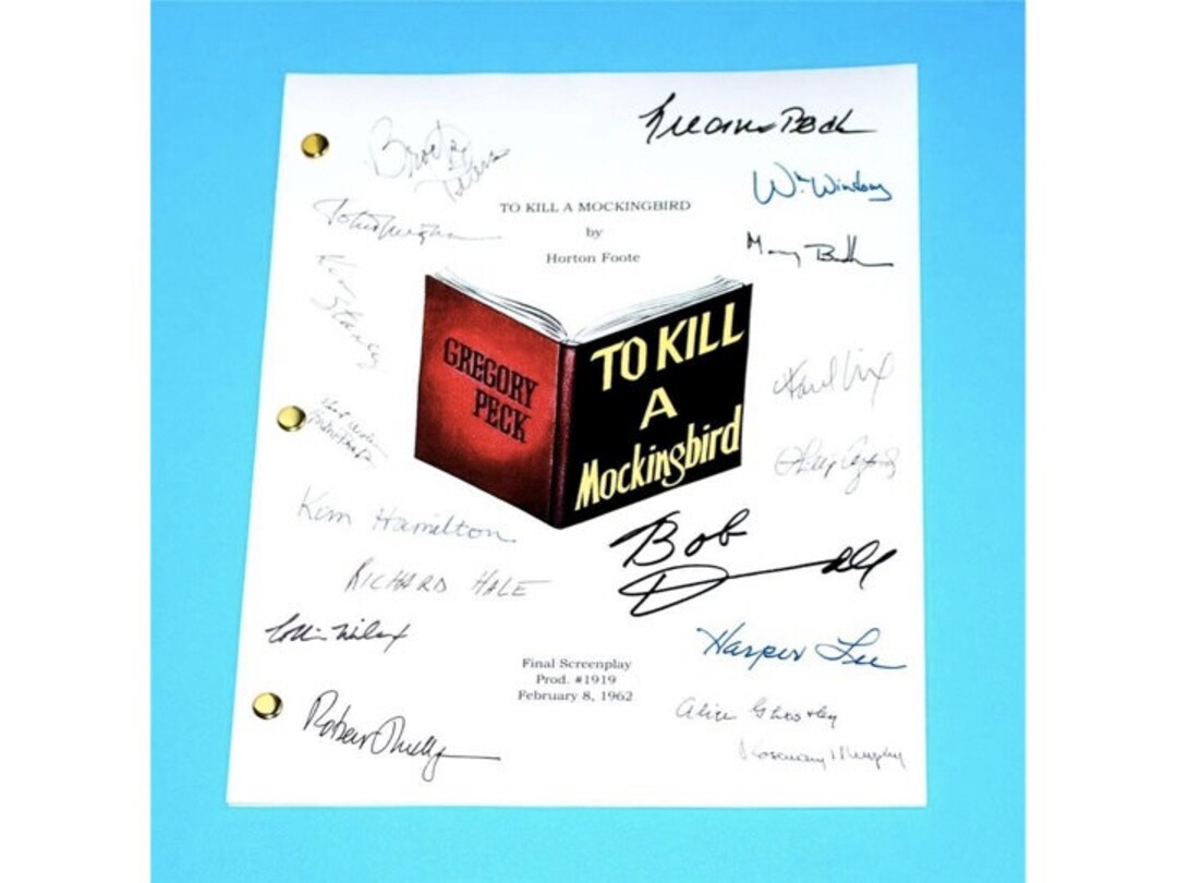 To Kill a Mockingbird Movie Script Screenplay by Horton Foote, Signed ...