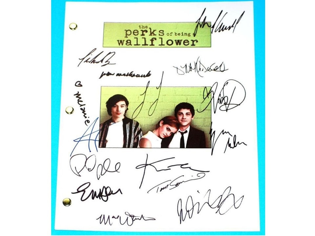The Perks of Being a Wallflower Movie Script Signed Autographed Logan ...