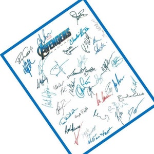 Avengers Endgame Script Entire Signed 37x Robert Downey Jr., Mark ...
