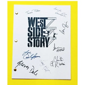 West Side Story Original Broadway Musical Signed Script Chita Rivera ...