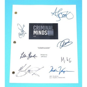 Criminal Minds compulsion TV Script Screenplay - Etsy