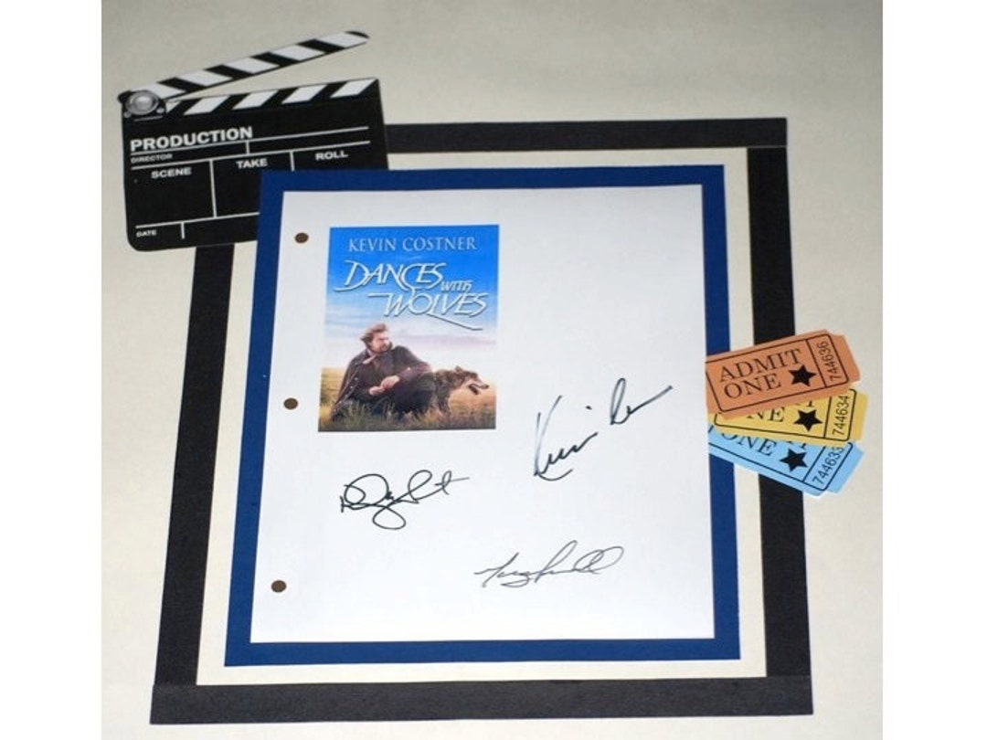 Dances With Wolves Movie Script Signed Screenplay Autographed: Kevin ...