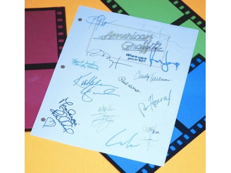 American Graffiti Movie Script Signed Screenplay Autographed: Ron ...