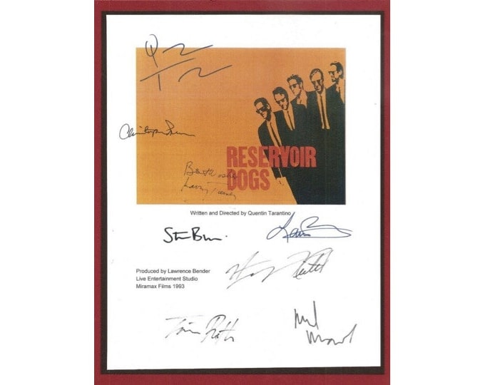 Reservoir Dogs Entire Movie Script Screenplay Autographed: Quentin ...