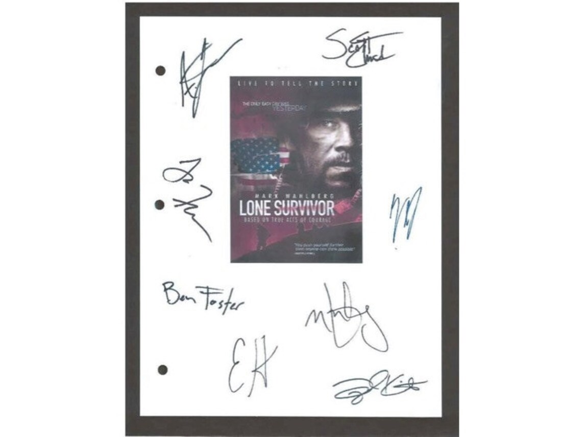 Lone Survivor Signed Script Reprint Screenplay Autographed: - Etsy