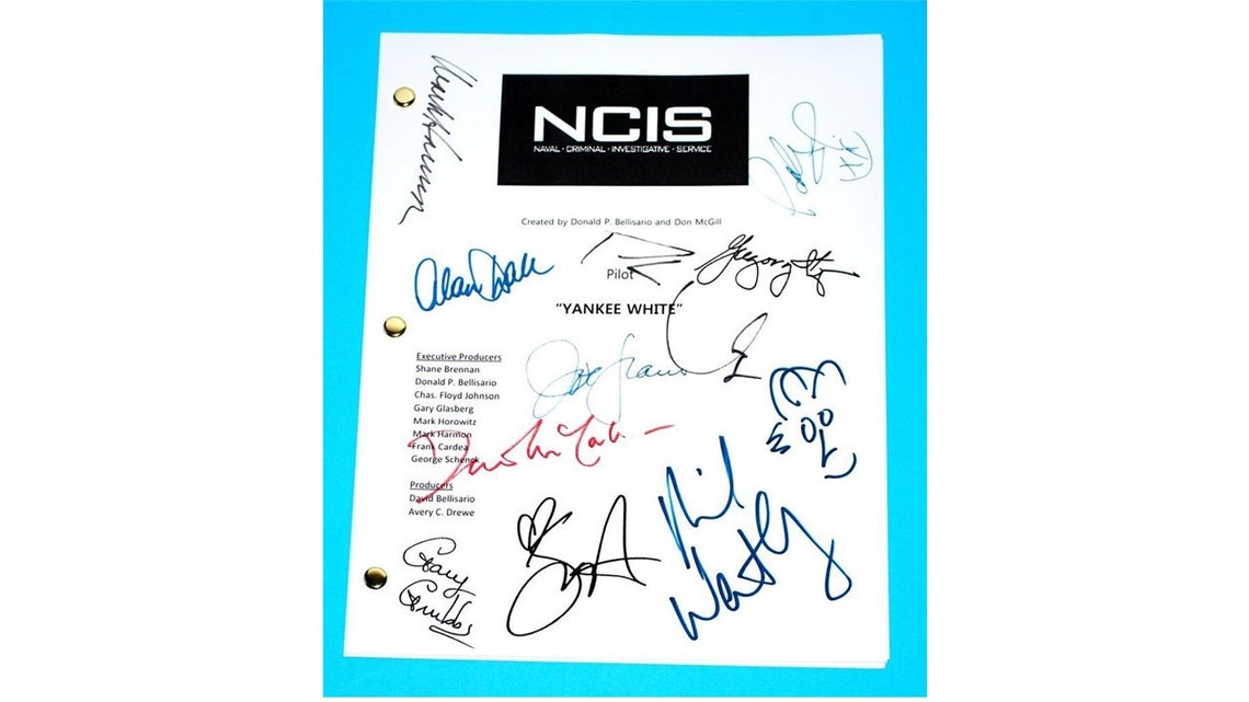 NCIS Pilot TV Script yankee White Signed | Etsy