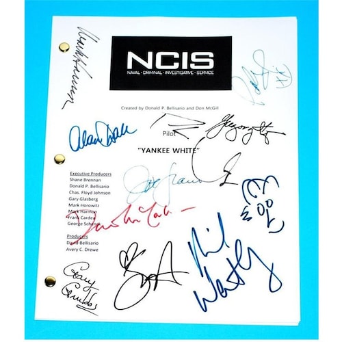 NCIS Pilot TV Script yankee White Signed - Etsy