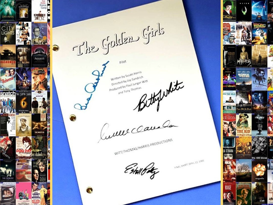 The Golden Girls TV Pilot Script Autographed Signed Betty White, Bea ...
