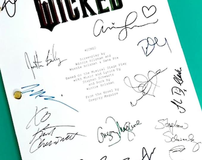 Wicked - Original Broadway Cast Playbill and Nytimes Review - Etsy